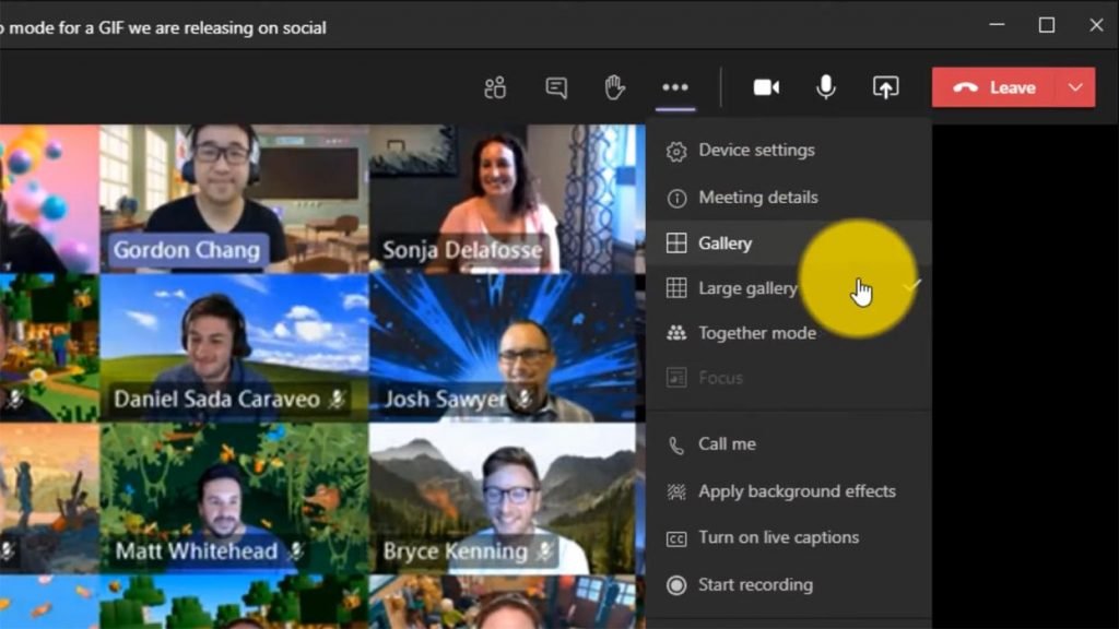 How to use Microsoft Teams Together Mode, Dynamic view, and Live ...
