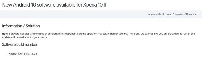 Download Sony Xperia 10 II Android 10 Firmware (.ftf creation ...