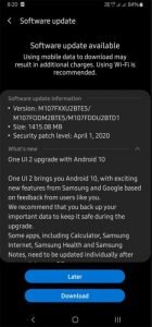 Download Samsung Galaxy M10s SM-M107F Android 10 One UI 2.0 Stock ...