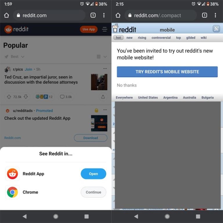 How to Disable the See Reddit in App or Browser Pop-Up? - Android Infotech