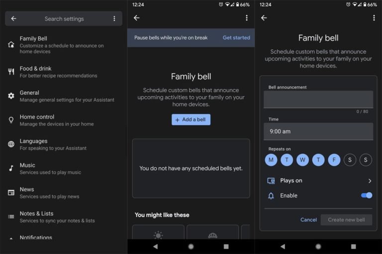Google Assistant getting Broadcast Android Mobile and Family Bell in I ...