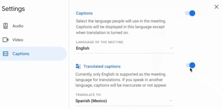 How to enable Live Translated Captions in Google Meet Video call ...
