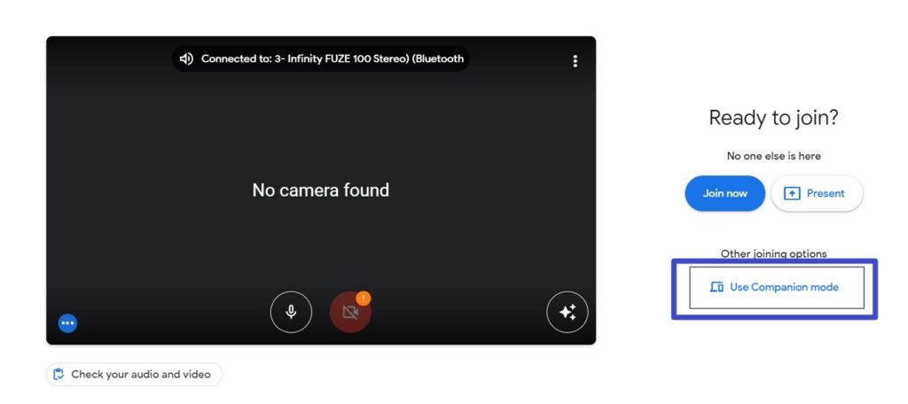 How to use Google Meet Secondary Display using Companion Mode ...