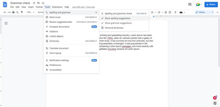 How to Enable Free Grammar and Spelling Check in Google Docs? - Android ...