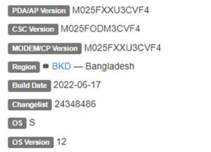 Download Samsung Galaxy M02s Android 12 SM-M025F One UI Core 4.1 Stock ...