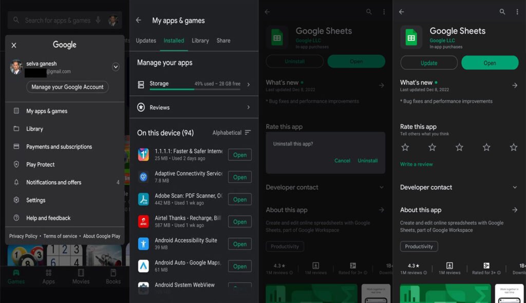 How to Reverse/Downgrade Google Sheets Update in Android Mobiles ...