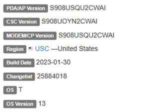 Download Samsung Galaxy S22 Ultra 5G SM-S908U US-Cellular Android 13 ...