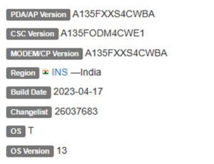 Download Samsung Galaxy A13 4G LTE Android 13 SM-A135F/M/N/U/U1 One UI ...