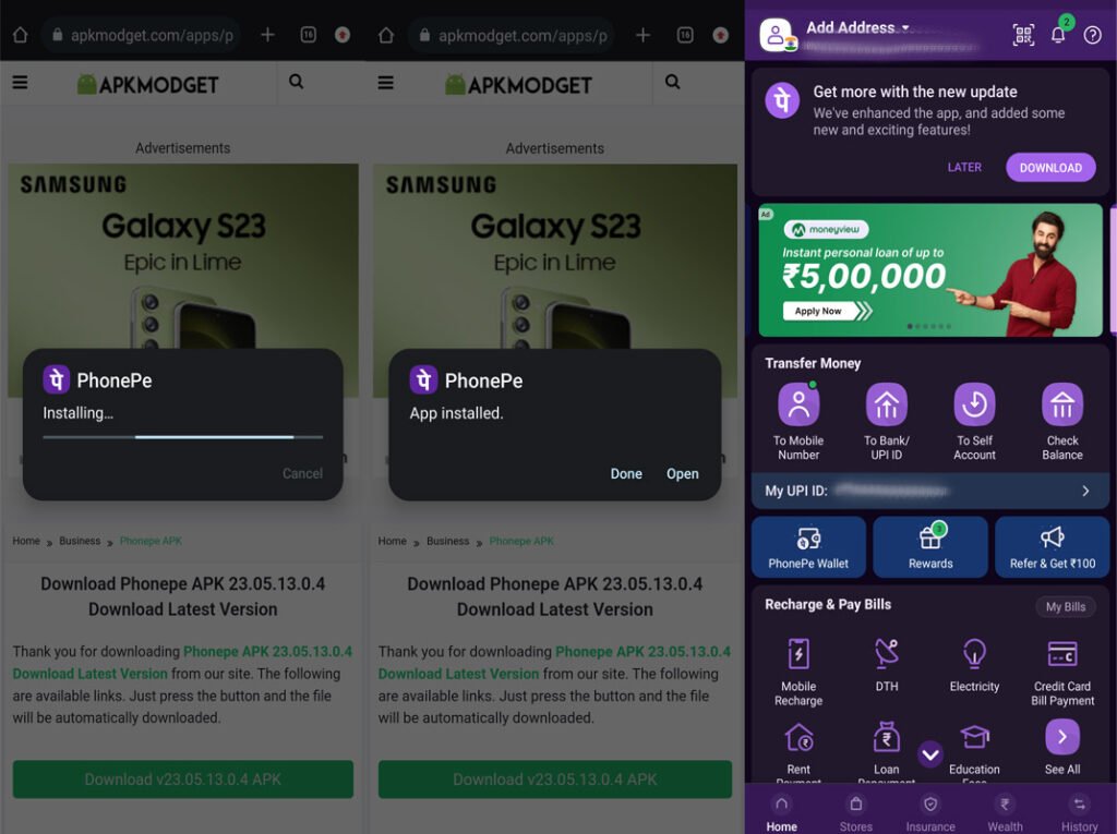 How to Reverse/Downgrade Phonepe App Update in Android Mobiles ...