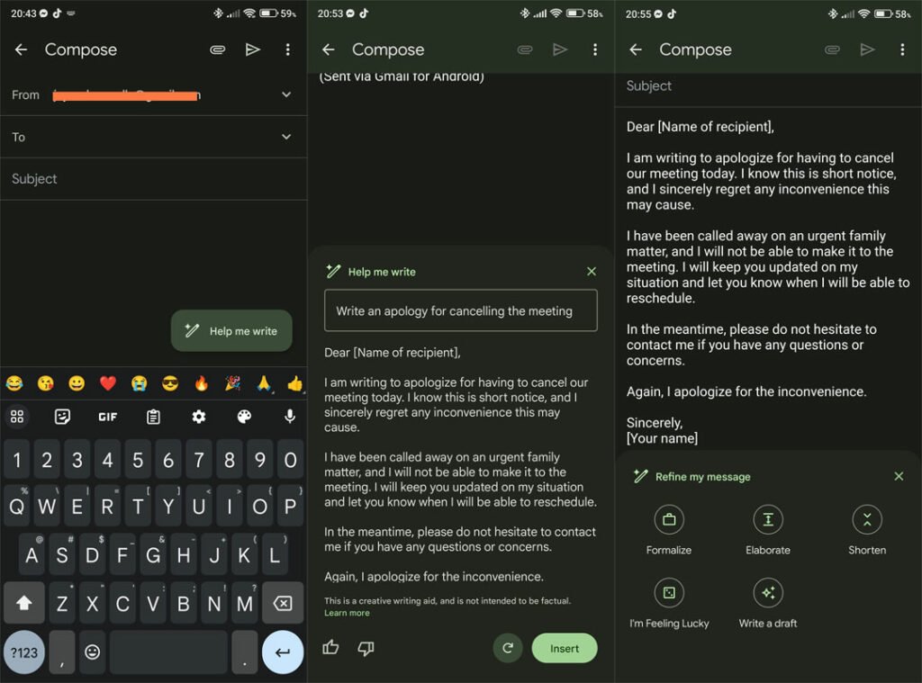 How to use Bard Writing Assistant in Gmail Android App? - Android Infotech