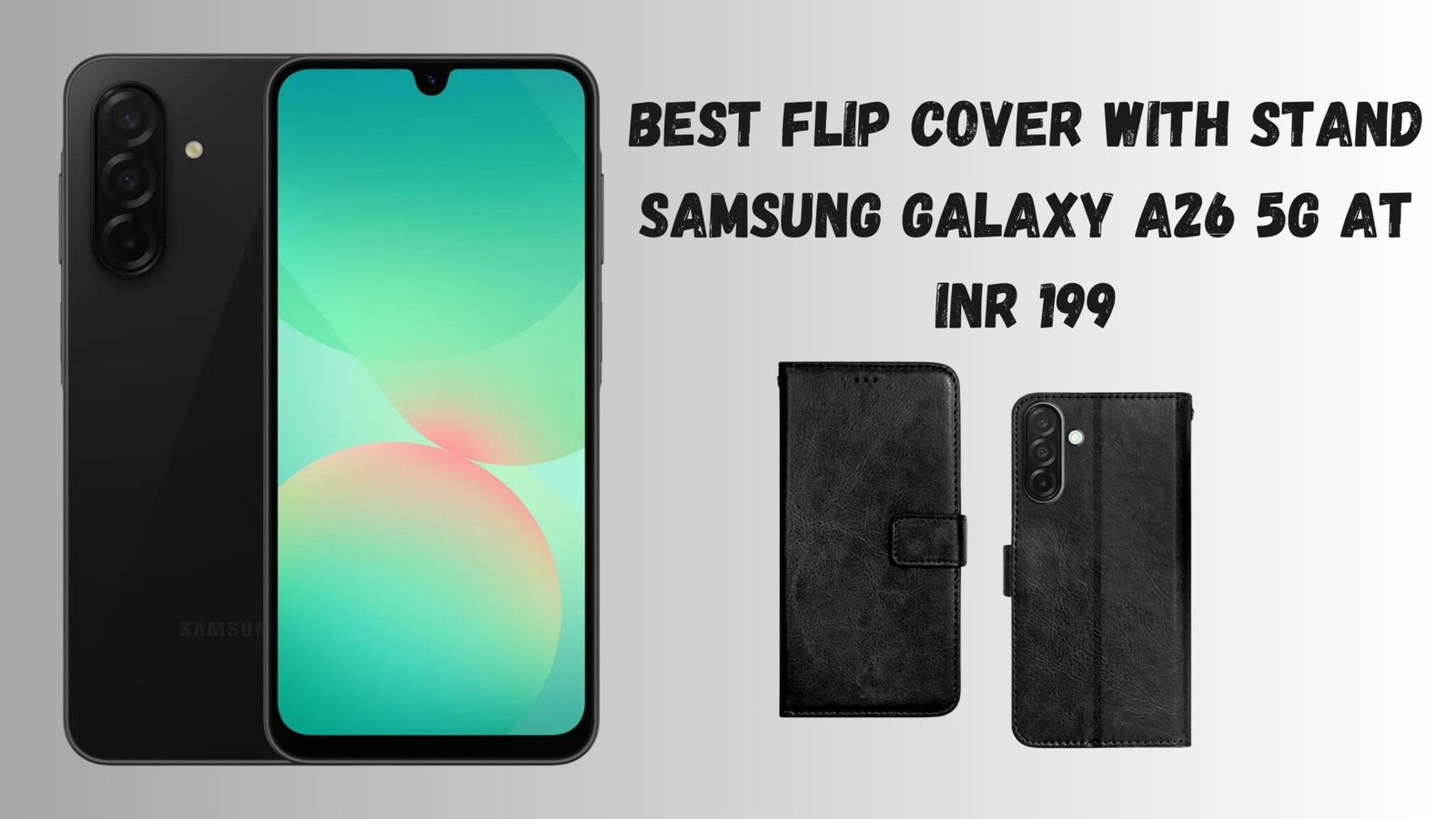 Best Flip Cover with Stand Samsung Galaxy A26 5G at INR 199 - Android ...