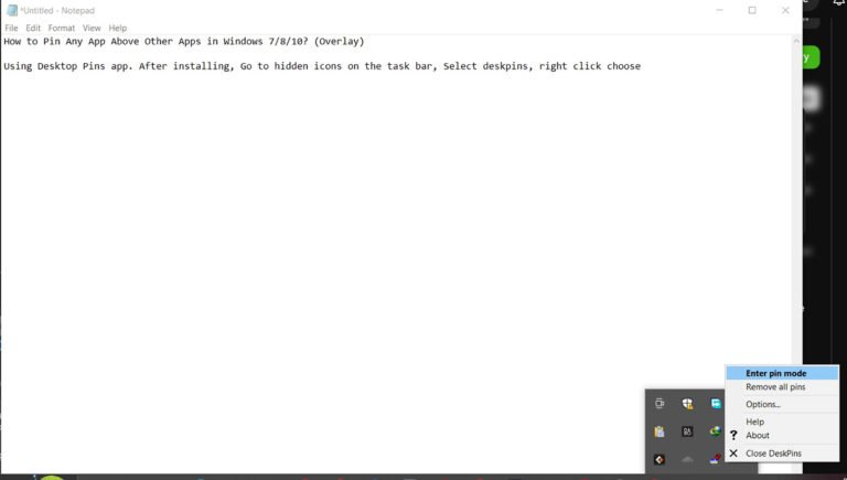 How to Pin Any App Above Other Apps in Windows? (Overlay) - Android ...