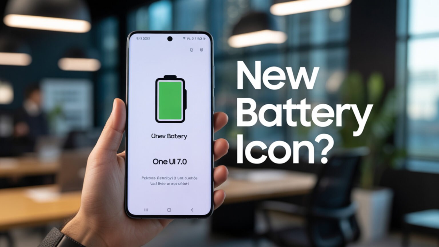 How to Change Battery Icon After Samsung Galaxy One UI 7.0 Update ...